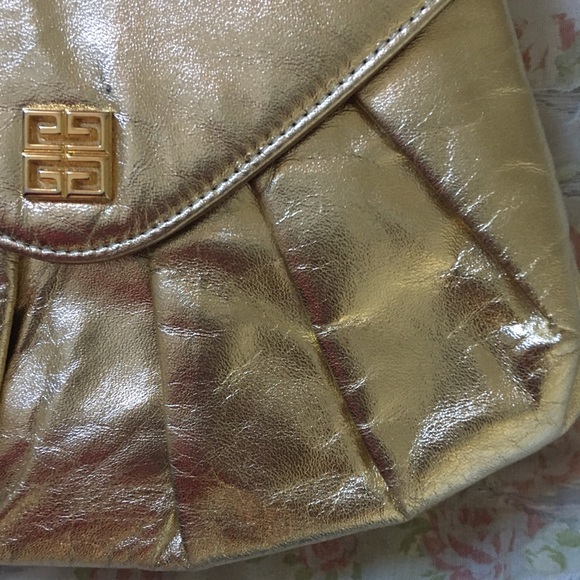 Givenchy | Bags | Ultra Rare Givenchy Gold Leather Bag Wow | Poshmark